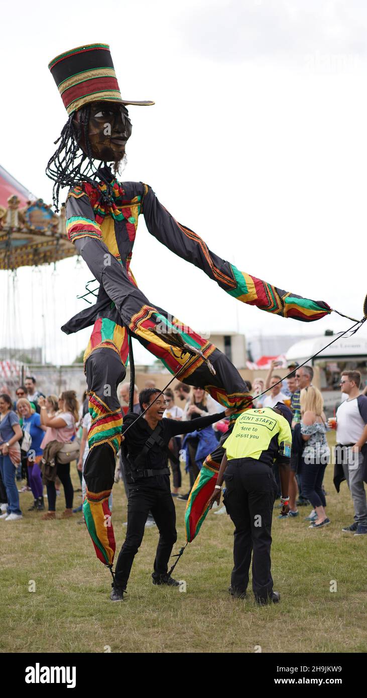 A parade at the 2017 British Summer Time (BST) Festival in Hyde Park in ...