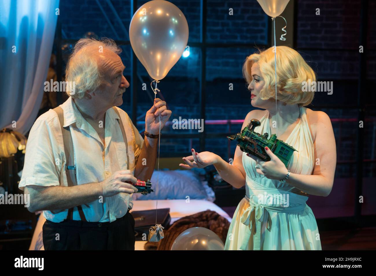 Simon Rouse as Einstein and Alice Bailey Johnson as Marilyn Monroe ...