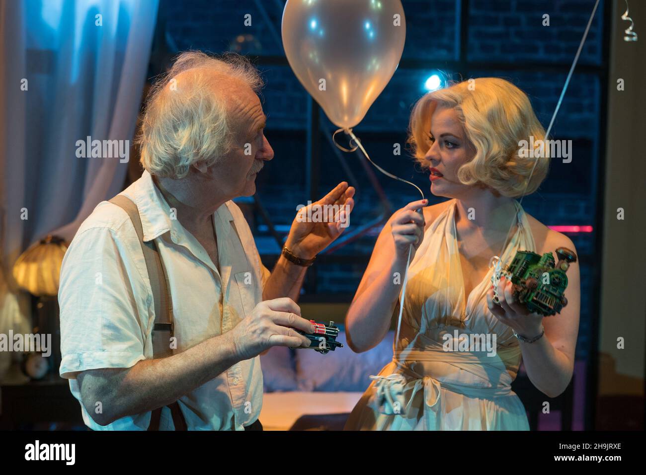 Simon Rouse as Einstein and Alice Bailey Johnson as Marilyn Monroe ...