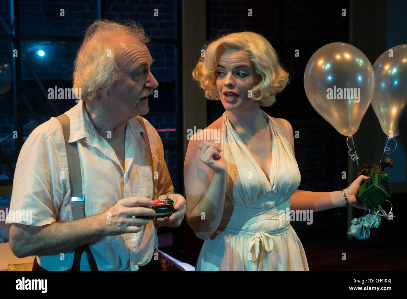 Simon Rouse as Einstein and Alice Bailey Johnson as Marilyn Monroe ...