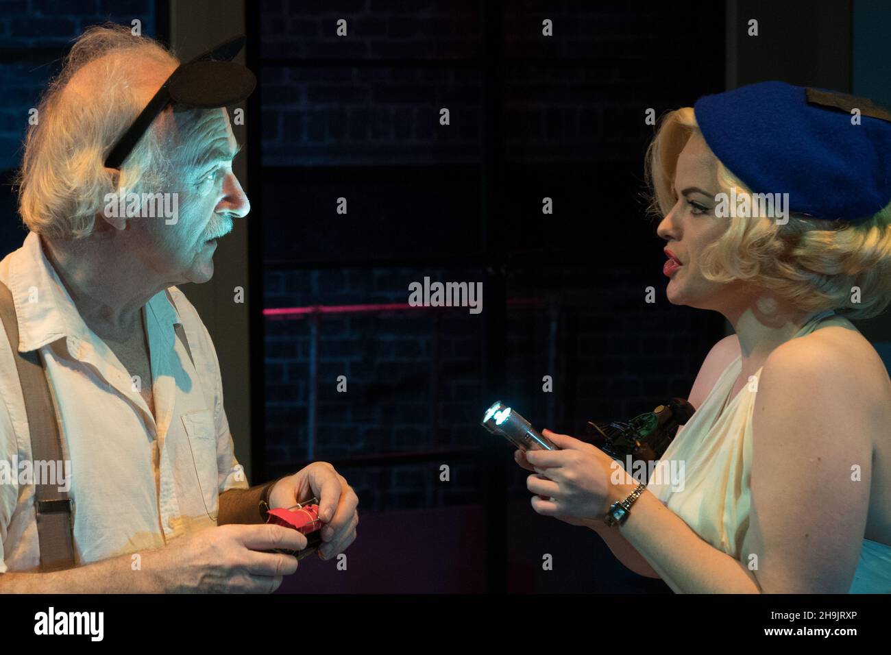 Simon Rouse as Einstein and Alice Bailey Johnson as Marilyn Monroe ...