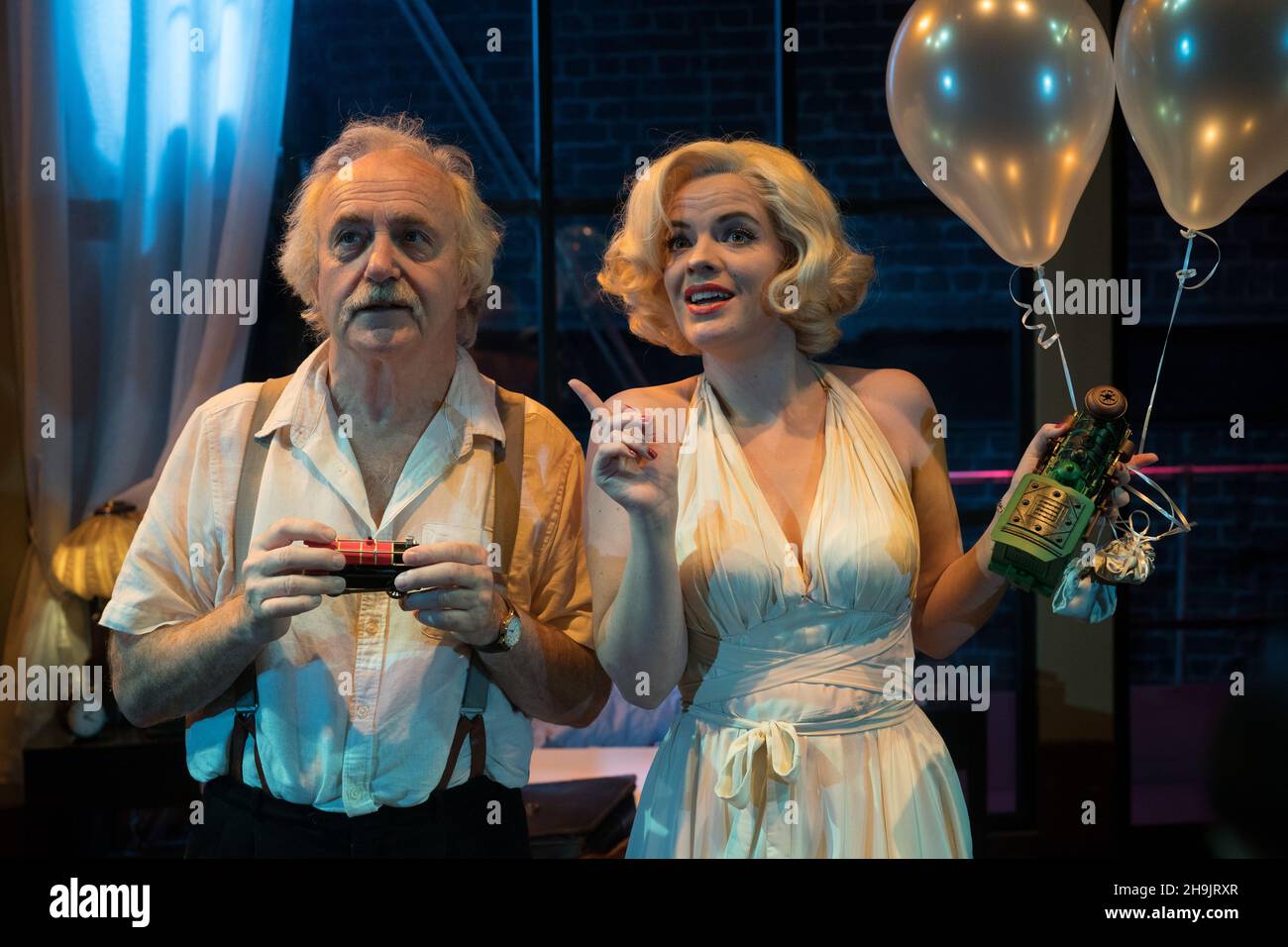 Simon Rouse as Einstein and Alice Bailey Johnson as Marilyn Monroe ...