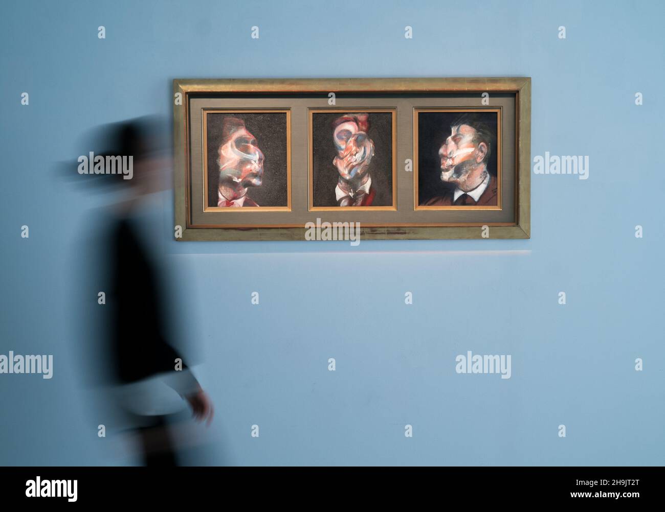 Three Studies of George Dyer by Francis Bacon, a triptych on show at ...