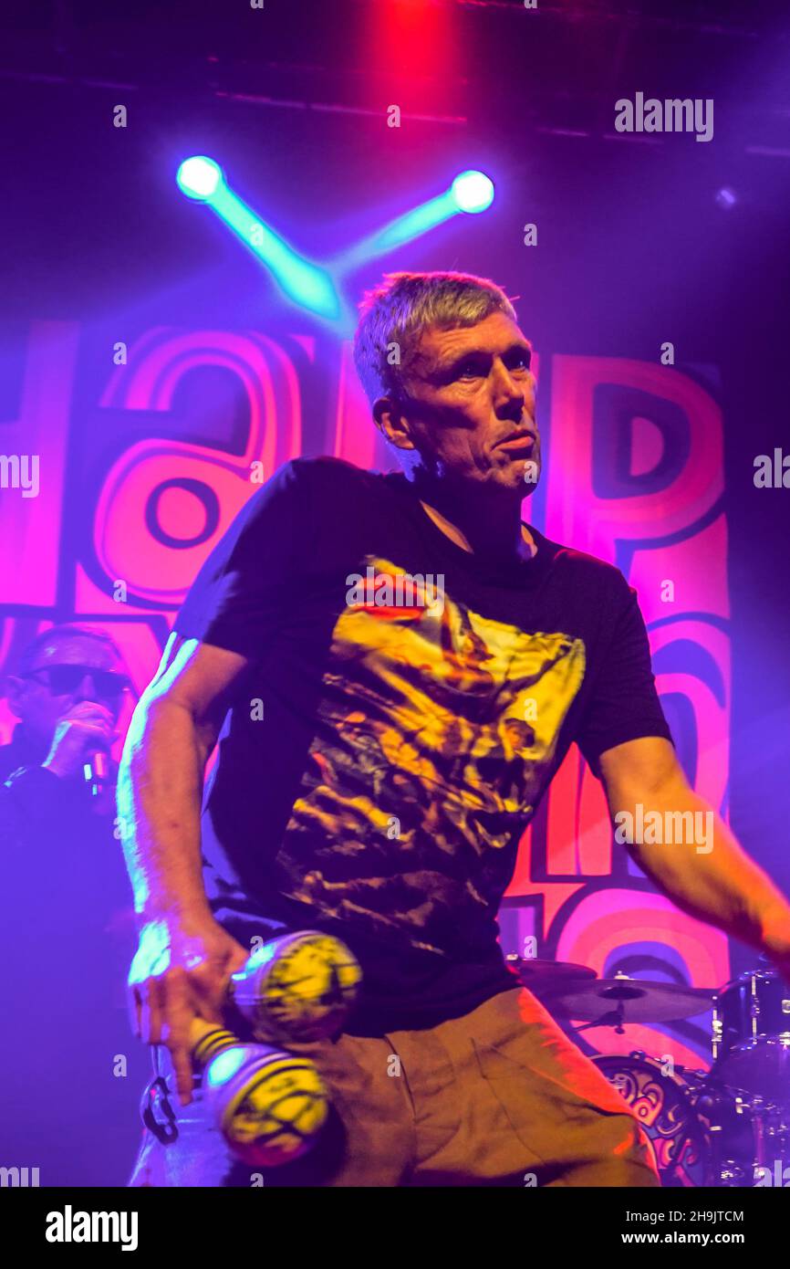 Mark "Bez" Berry of The Happy Mondays performing live on stage at The ...