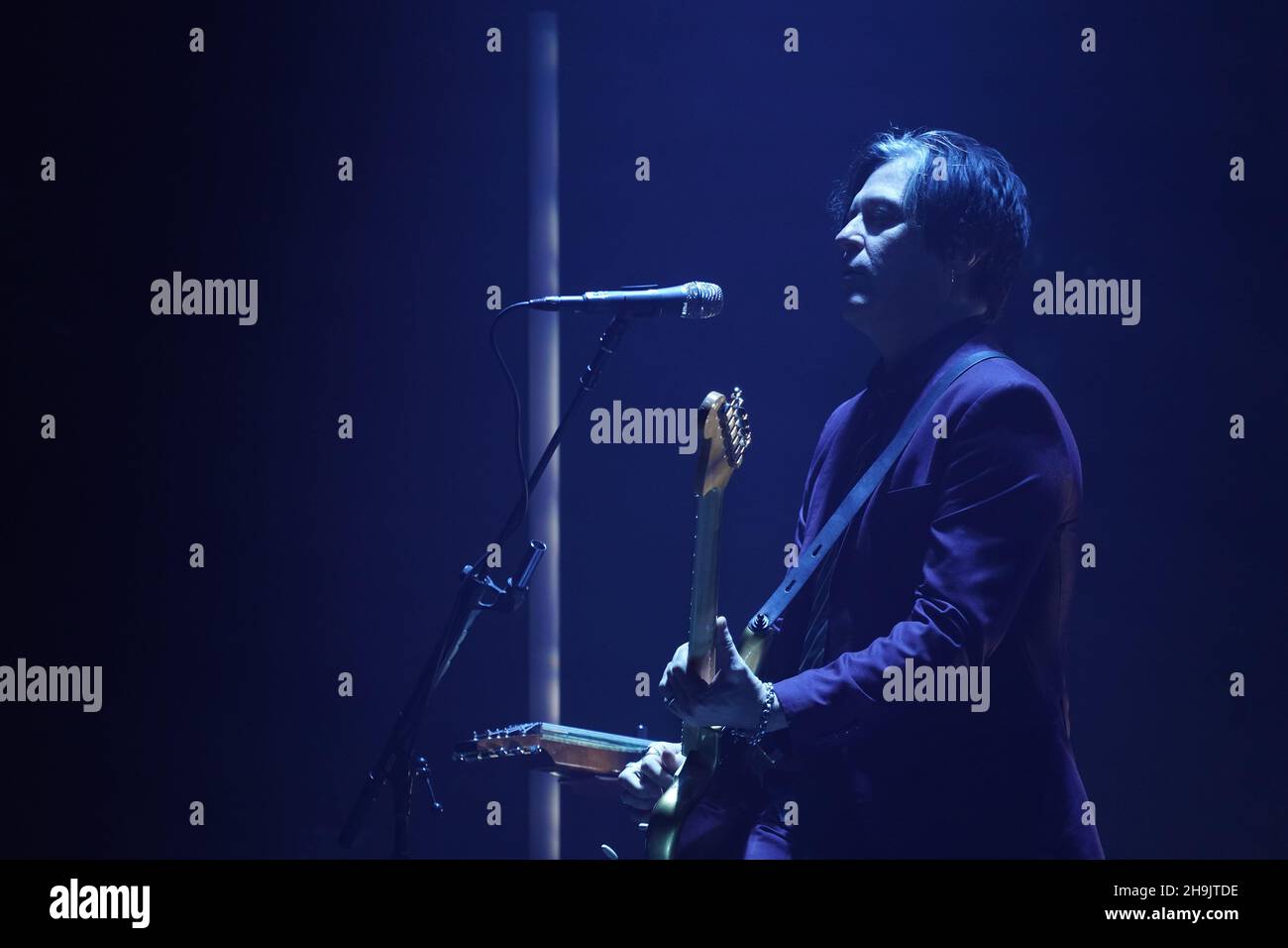 Troy Van Leeuwen of Queens of the Stone Age performing live on stage at ...