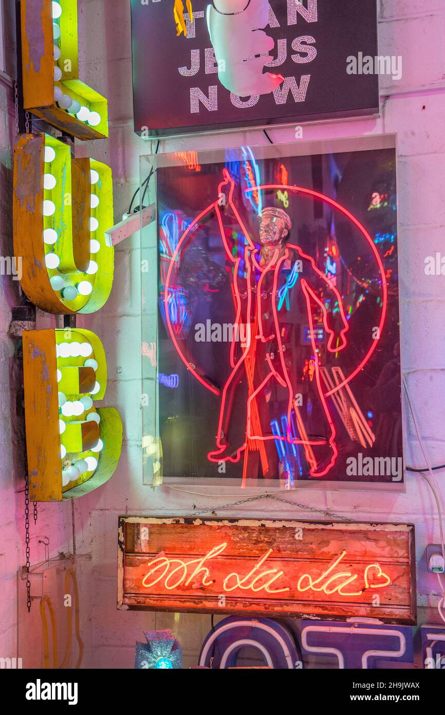Neon signs available for hire from Gods Own Junkyard in Walthamstow ...