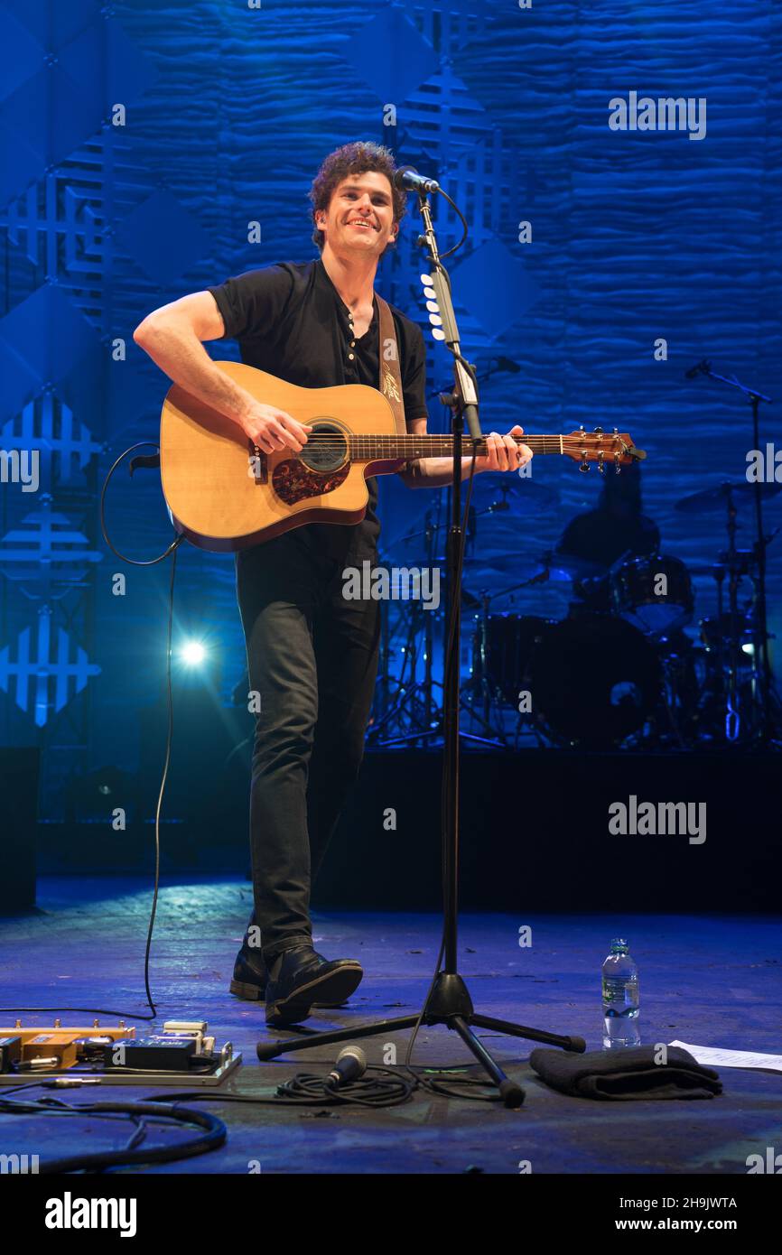 Vance Joy performing live on stage at the O2 Academy Brixton in London ...