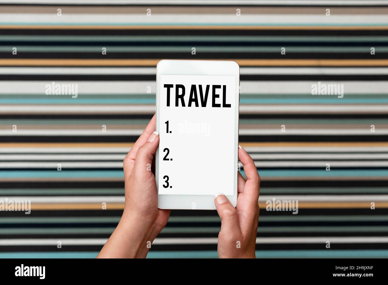 Hand writing sign Travel. Business showcase the movement of showing ...