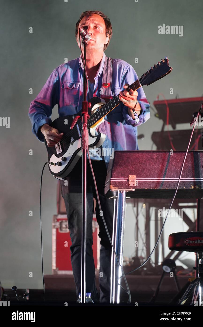 Daniel Rossen of Grizzly Bear performing live on the Mountain Stage at ...