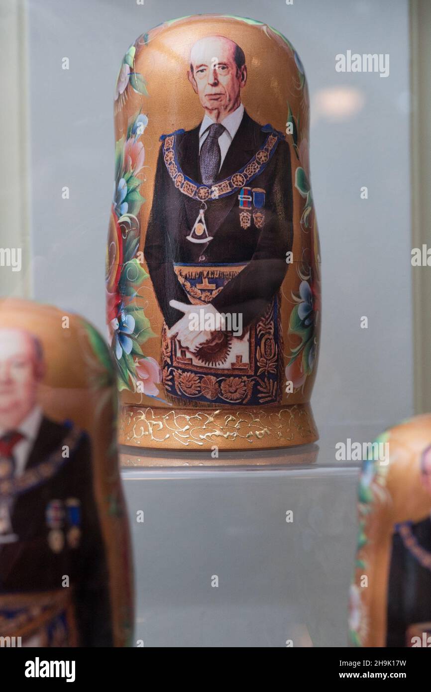 A set of commemorative Russian Freemasons Dolls, the largest featuring ...