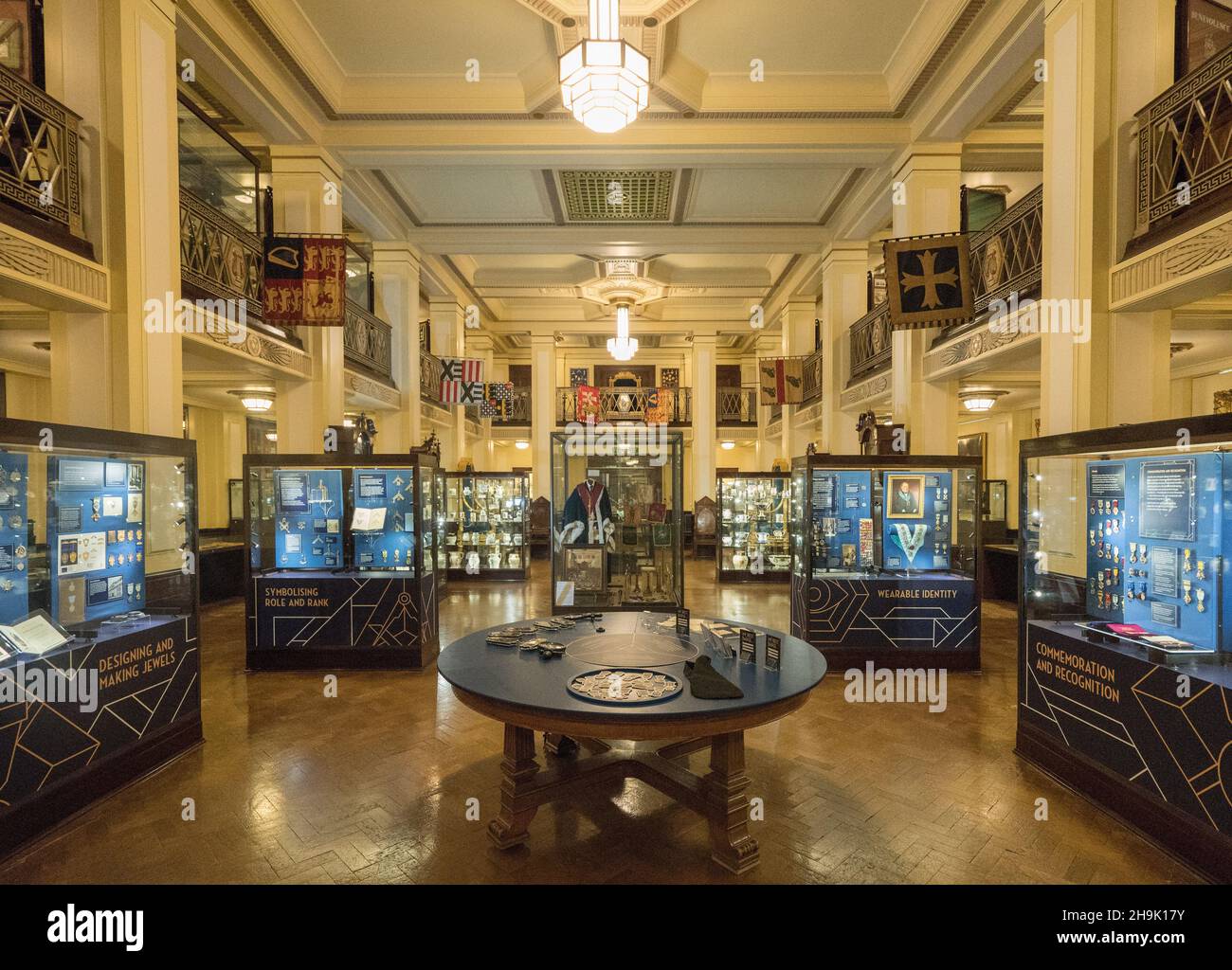 A room in the Museum of Freemasonry' in London at the opening of its ...