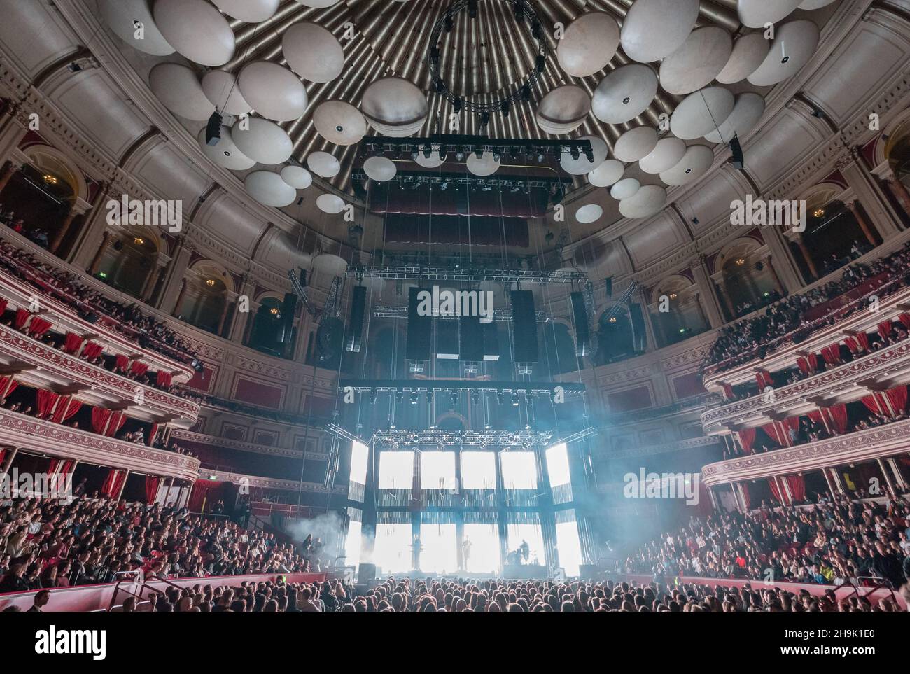 Alt-J performing live on stage at The Royal Albert Hall in London ...