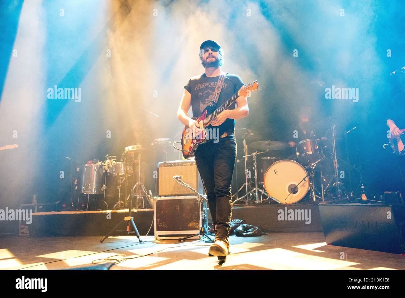 Matthew Houck of Phosphorescent performing live on stage at Shepherds ...