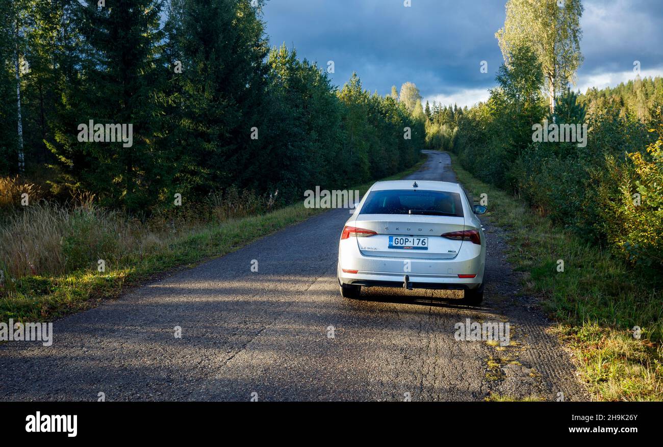 Skoda Octavia e-tec 1.5 mild hybrid DSG hatchback 2021 model parked at ...