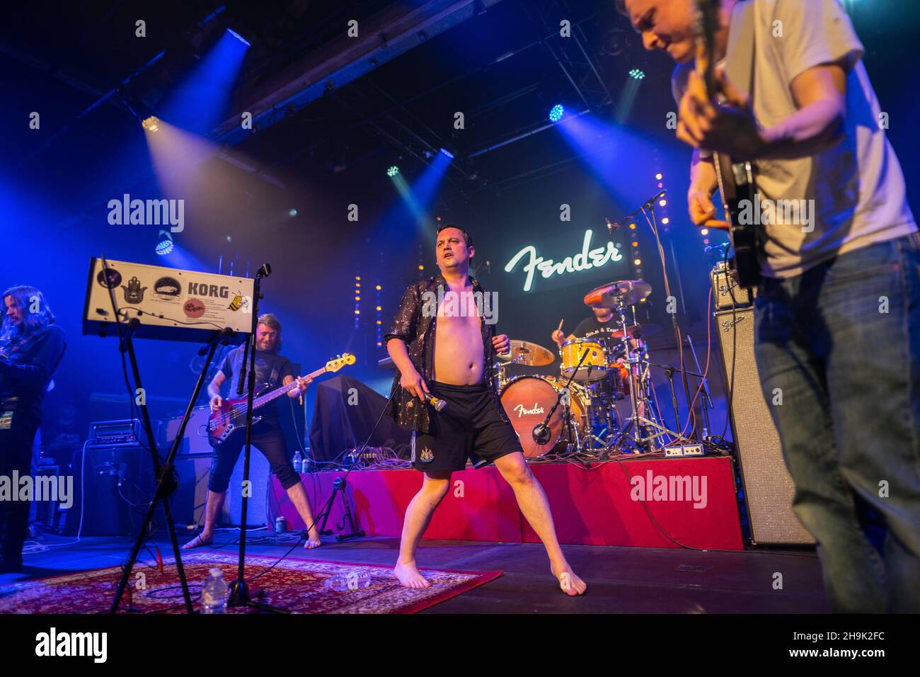 Pigs Pigs Pigs Pigs Pigs Pigs Pigs performing live on Fender stage at ...
