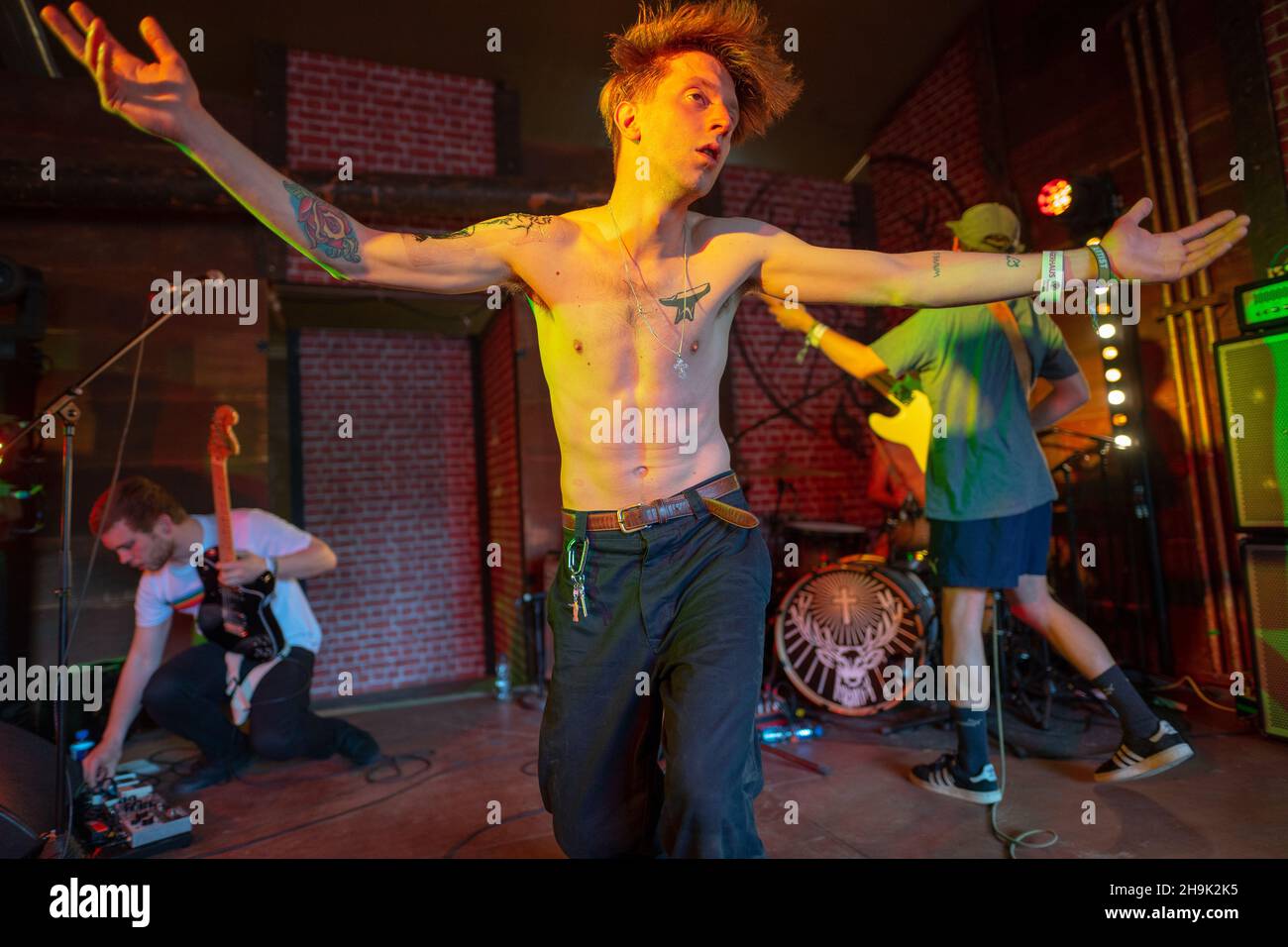 Danny Nedelko of Heavy Lungs performing on stage at the 2019 All Points ...