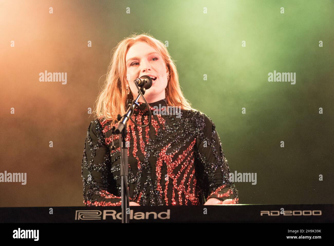 Freya Ridings performing live on stage on Day 1 of the 2019 Latitude ...