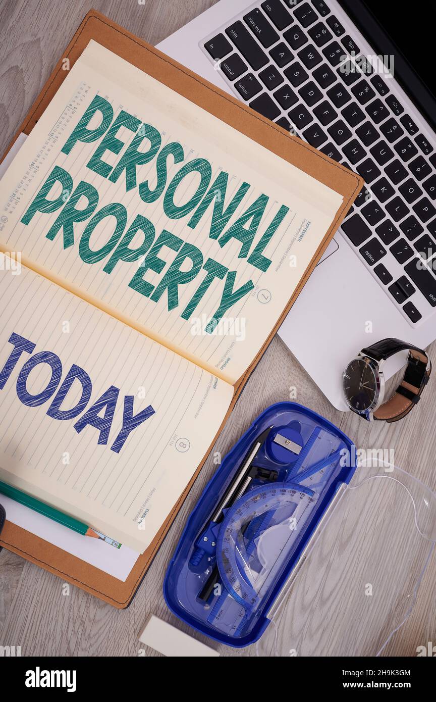 Inspiration showing sign Personal Property. Word Written on Things that ...
