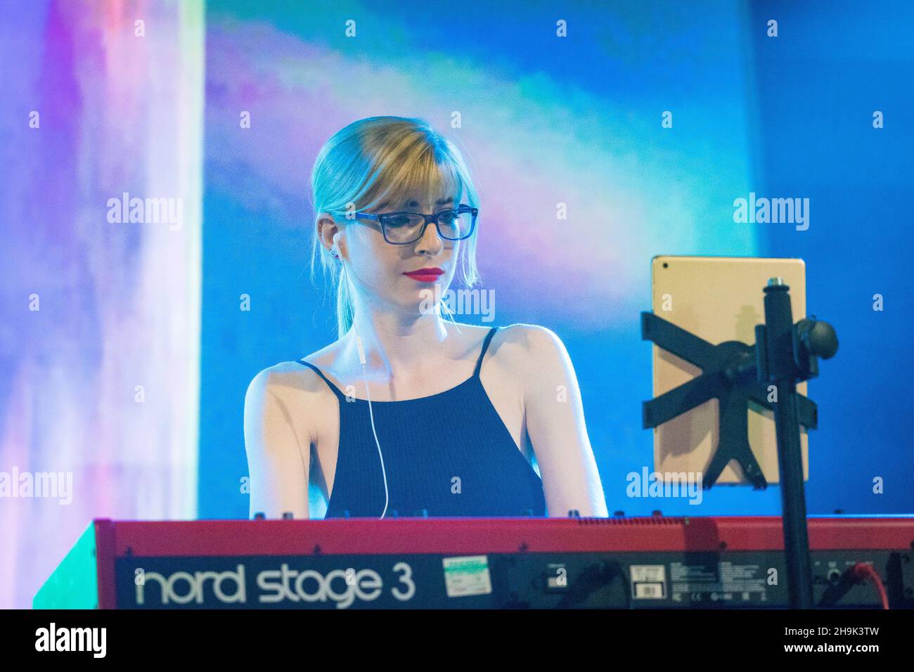 Kelly Moran performing at the 2019 End of the Road Festival in Larmer ...