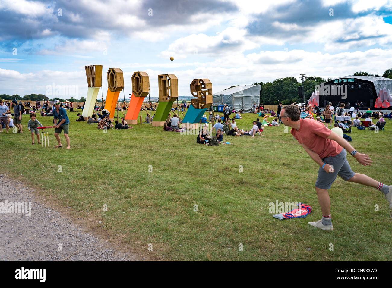 Festival goers at the 2019 End of the Road Festival. Photo date: Friday ...