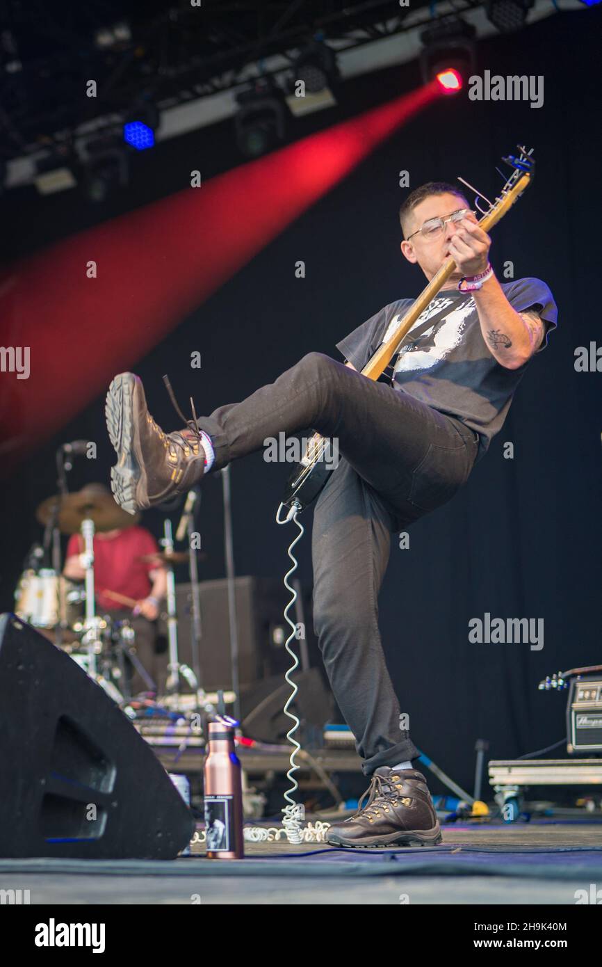 Martha performing at the 2019 End of the Road Festival in Larmer Tree ...