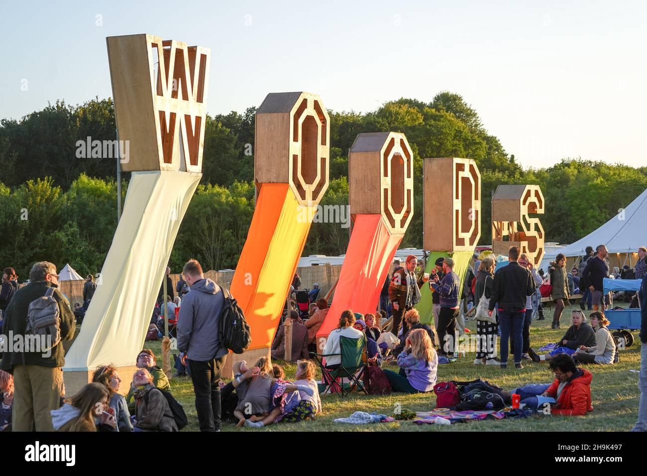 Festival goers at the 2019 End of the Road Festival. Photo date: Sunday ...
