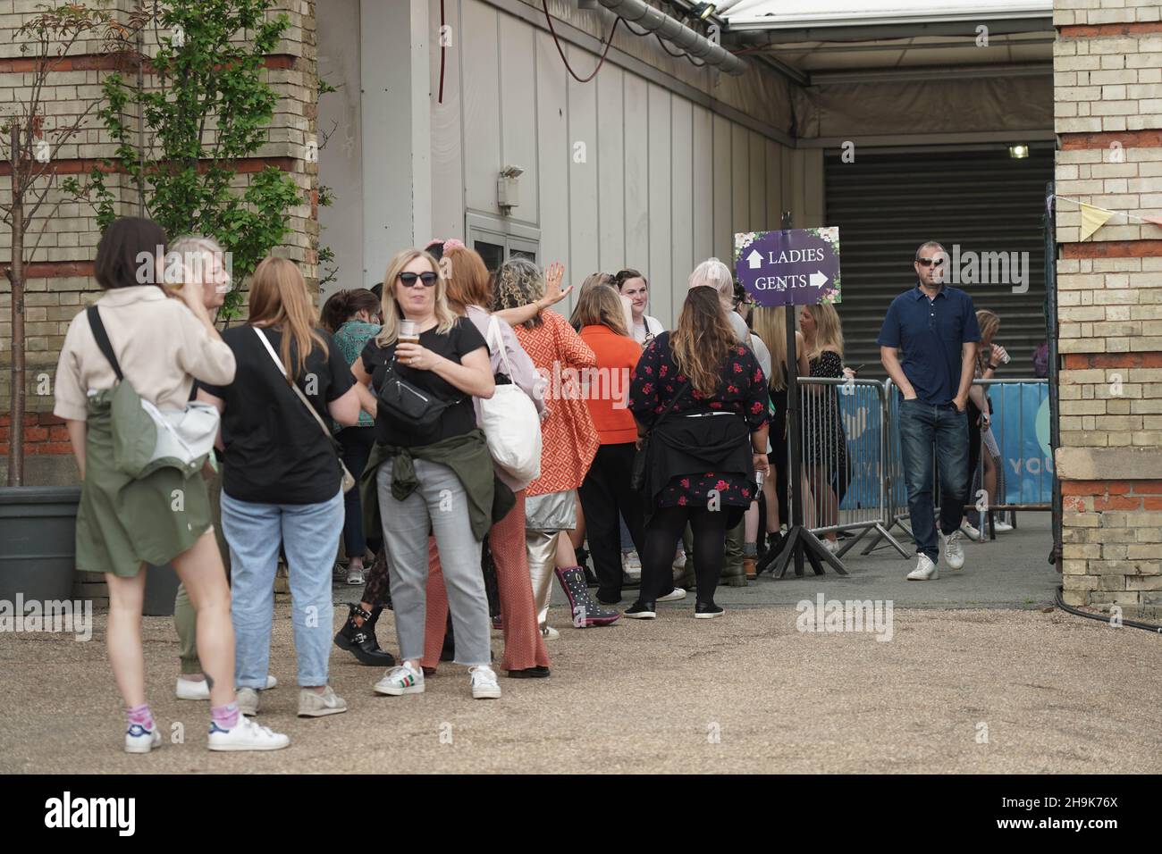 Queue women toilet hi-res stock photography and images - Alamy