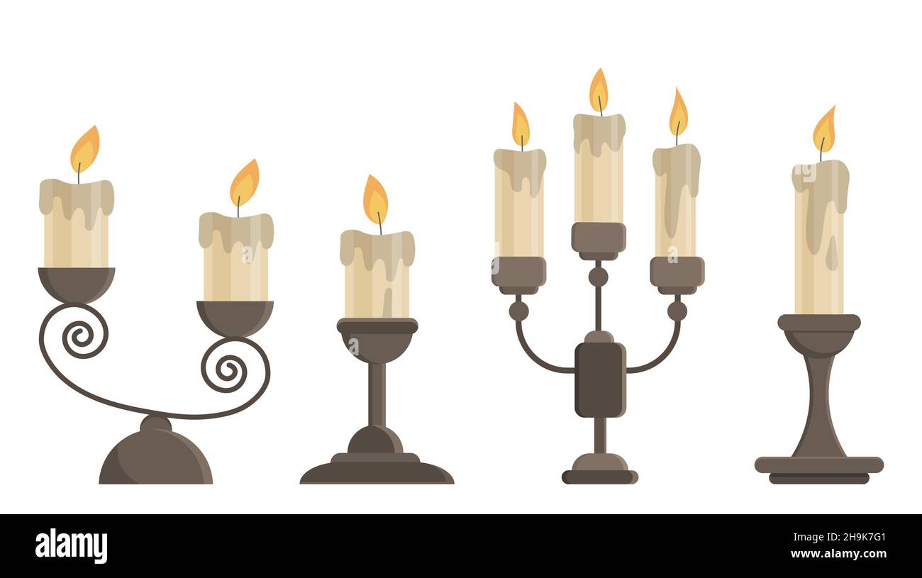 Candlesticks in Cut Out Stock Images & Pictures - Alamy