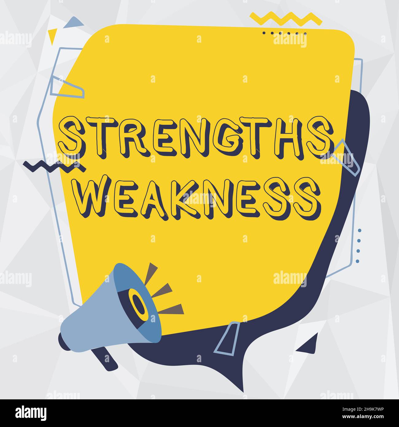 Text sign showing Strengths Weakness. Concept meaning Opportunity and ...