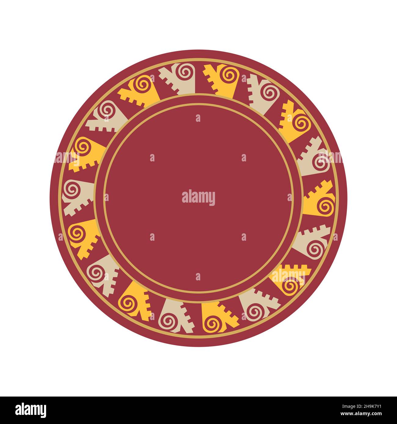 Border frame native american motif hi-res stock photography and images ...