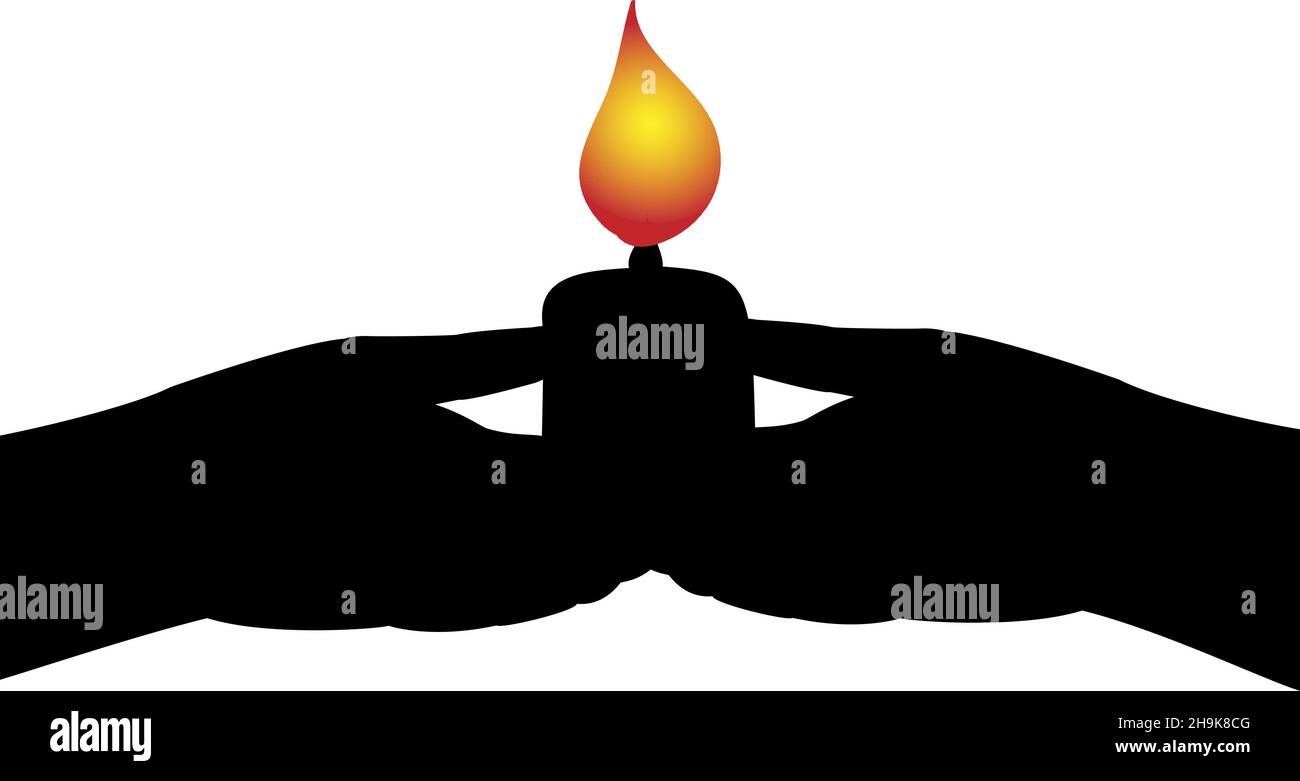 Spiritual human hands holding Stock Vector Images - Alamy