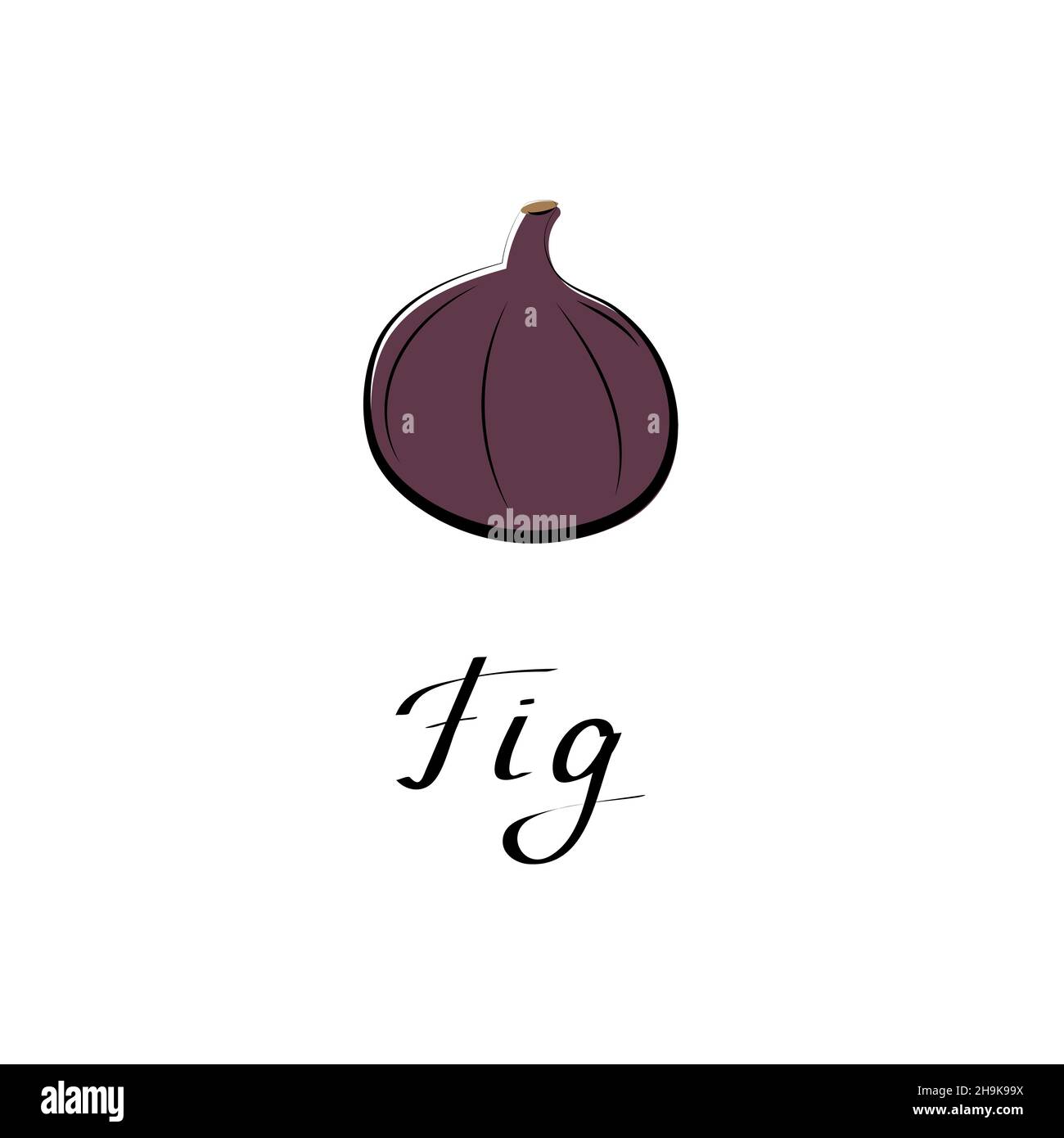 Fig orchard Stock Vector Images - Alamy
