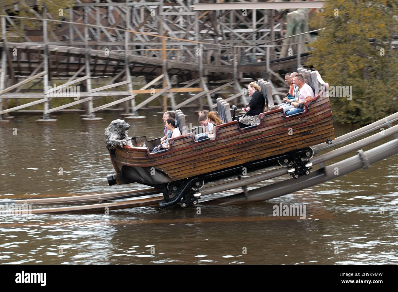 Rollercoaster ride efteling theme park hi-res stock photography and ...
