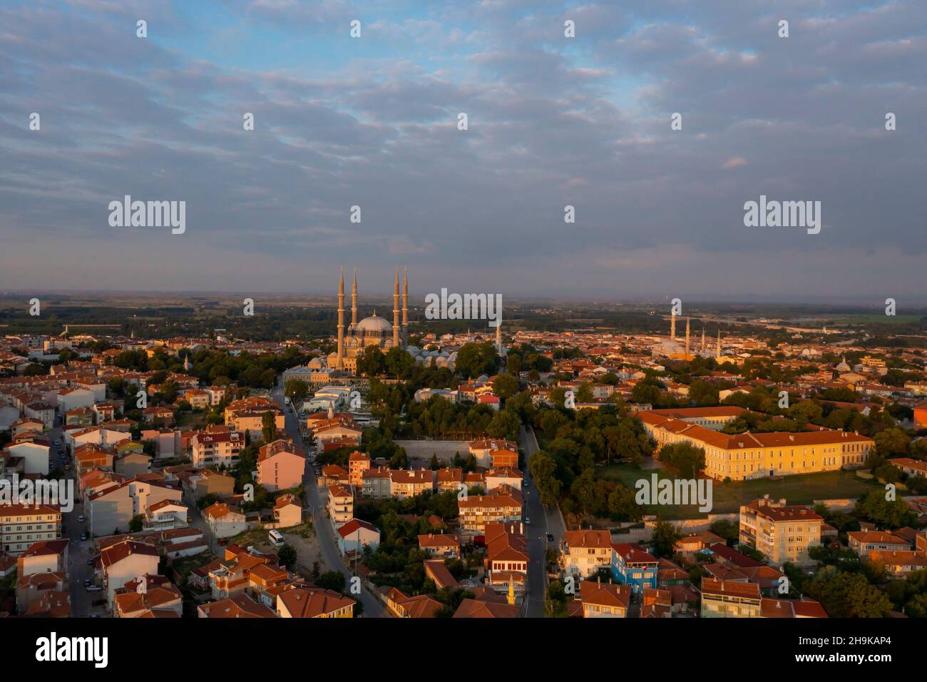 Selimiye Mosque exterior view in Edirne City of Turkey. Edirne was ...