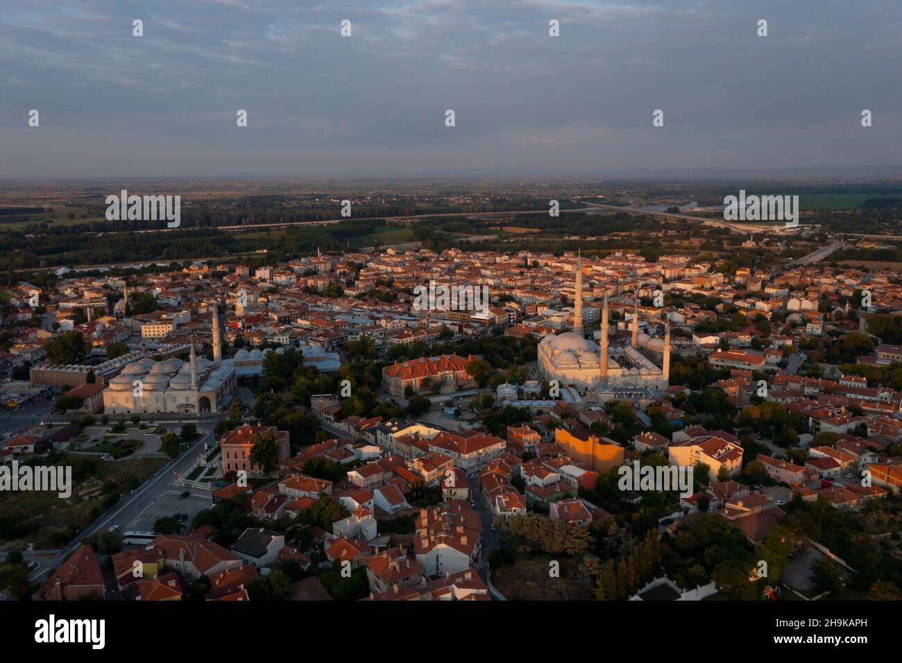 Selimiye Mosque exterior view in Edirne City of Turkey. Edirne was ...