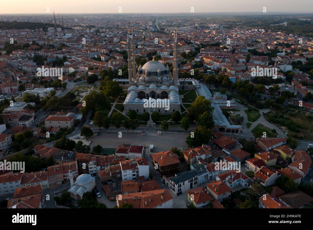 Selimiye Mosque exterior view in Edirne City of Turkey. Edirne was ...