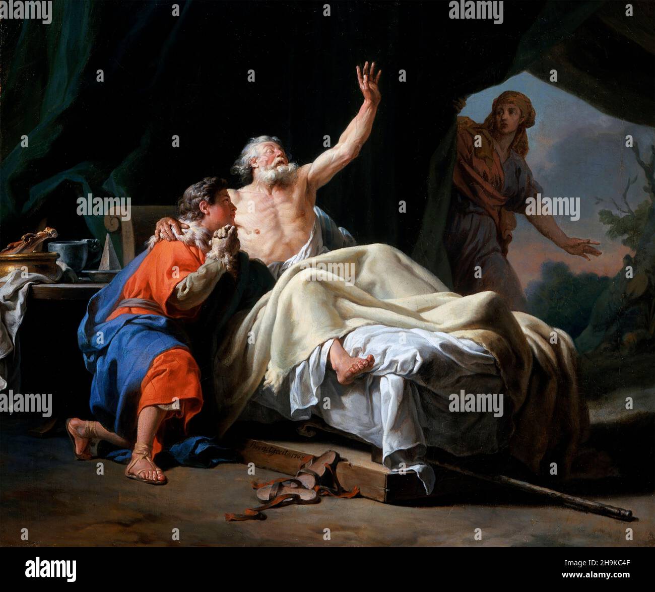 Isaac Blessing Jacob by the French painter, Nicolas-Guy Brenet (1728 ...