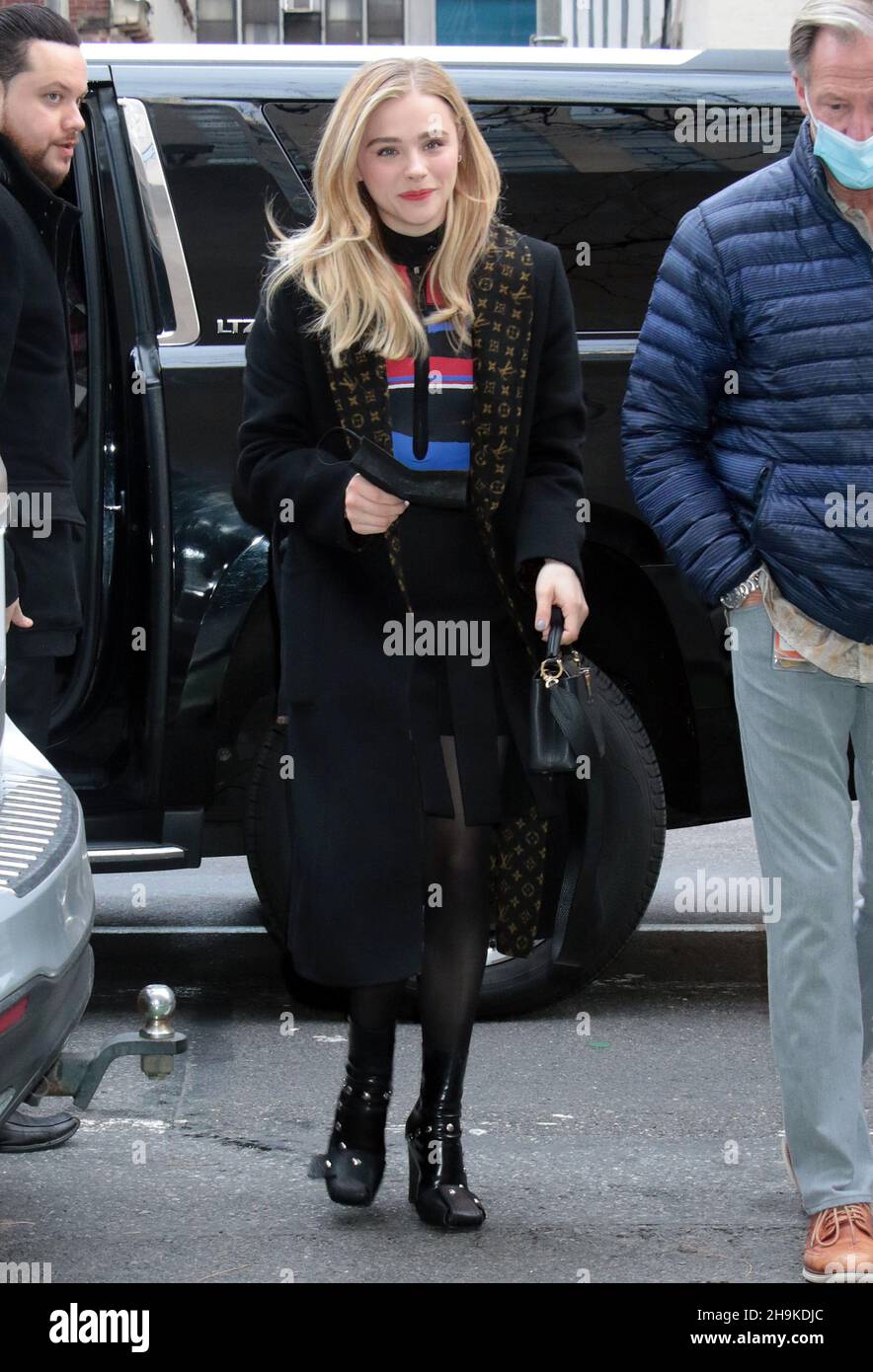 NEW YORK, NY- December 7: Chloe Grace Moretz seen arriving at NBC's ...