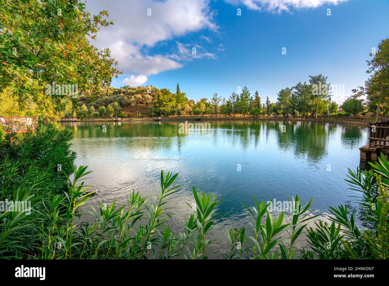 Lake of Zaros at spring, Crete, Greece Stock Photo - Alamy