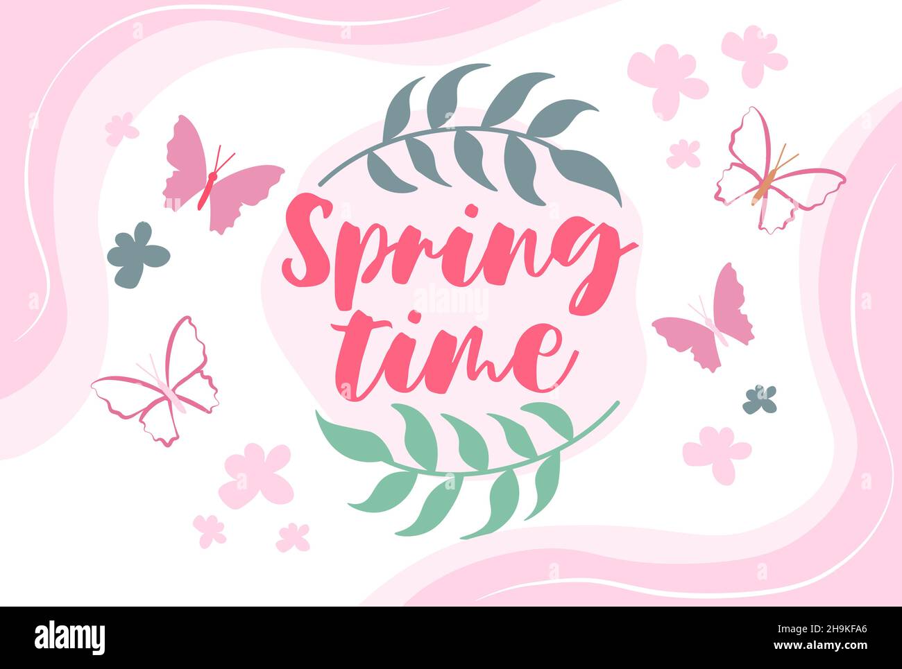 Spring time background Stock Vector Image & Art - Alamy