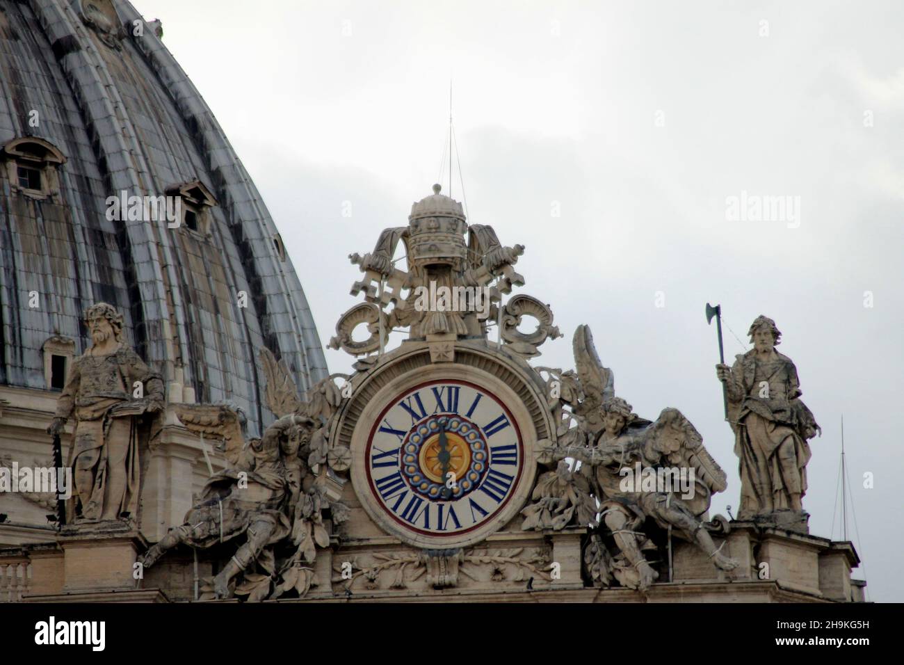 ROME, VATICAN CITY - Oct 31, 2021: A close-up shot of the one of the ...