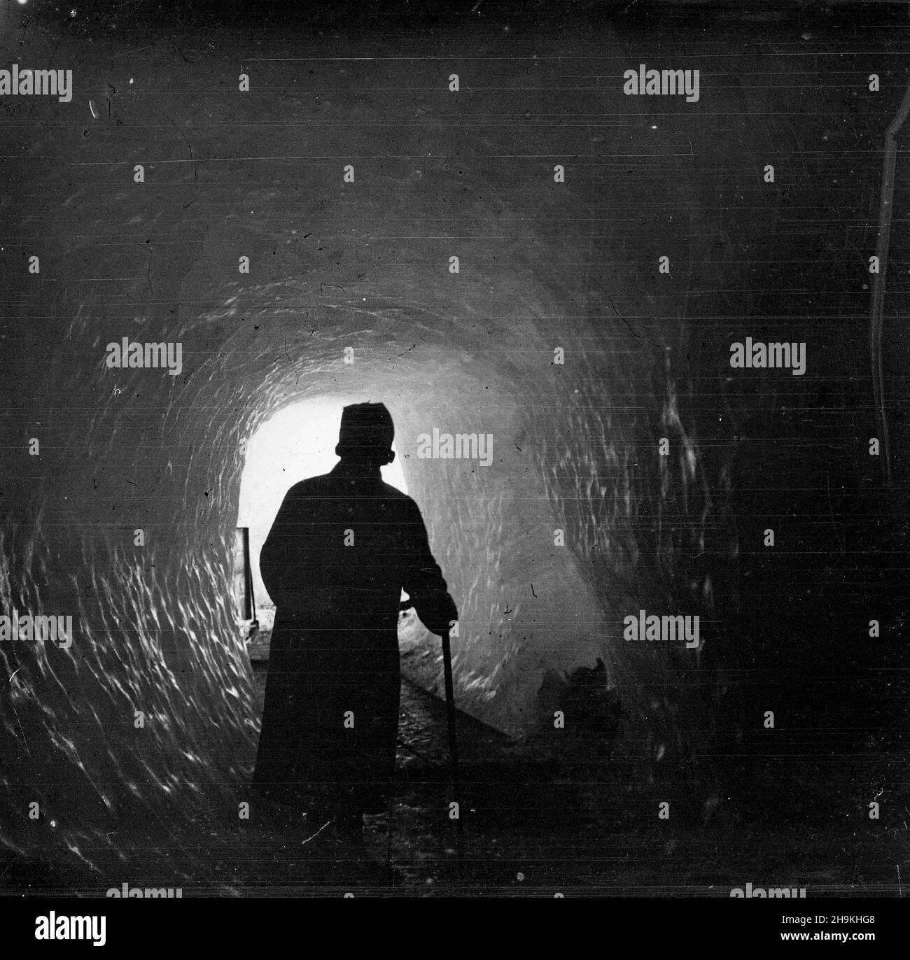 The Rhone Glacier Ice Grotto, Switzerland in 1924 Stock Photo - Alamy