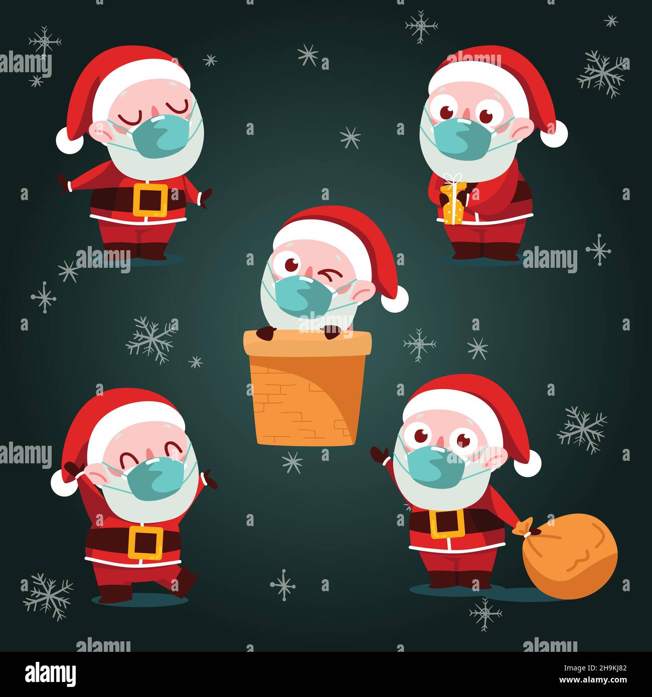 Wearing face mask Stock Vector Images - Alamy