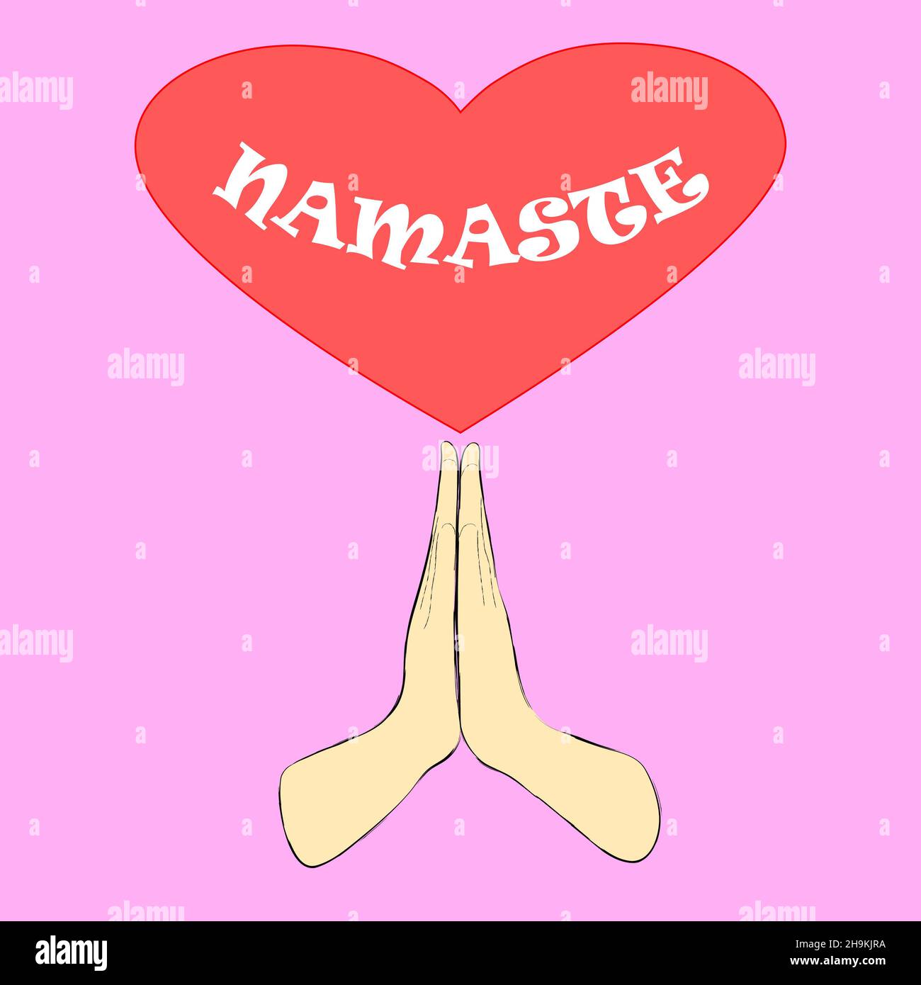 Namaskar mudra hi-res stock photography and images - Alamy