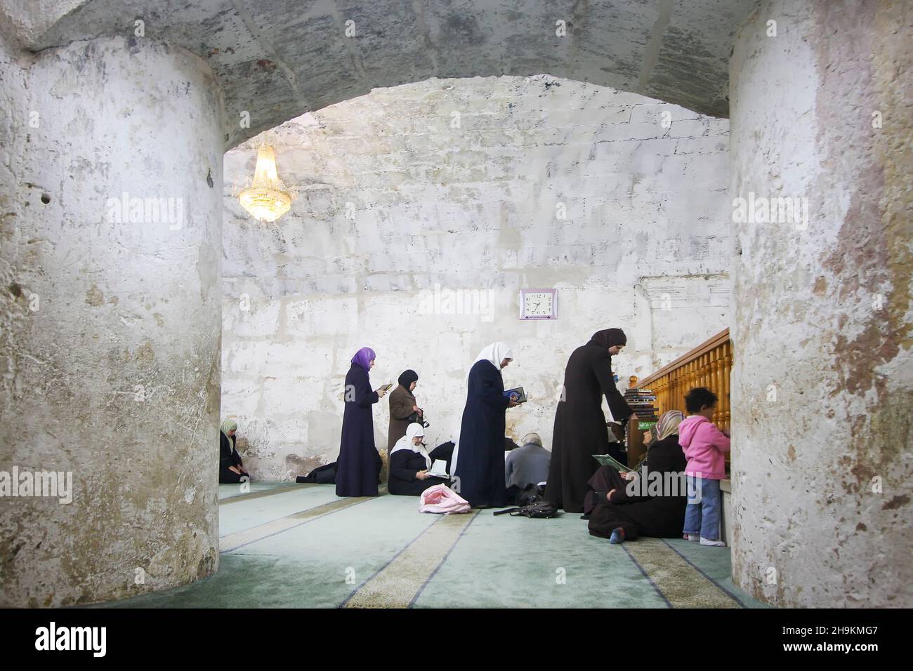 Mosque of Al-aqsa (Dome of the Rock) in Old Town. There are many ...