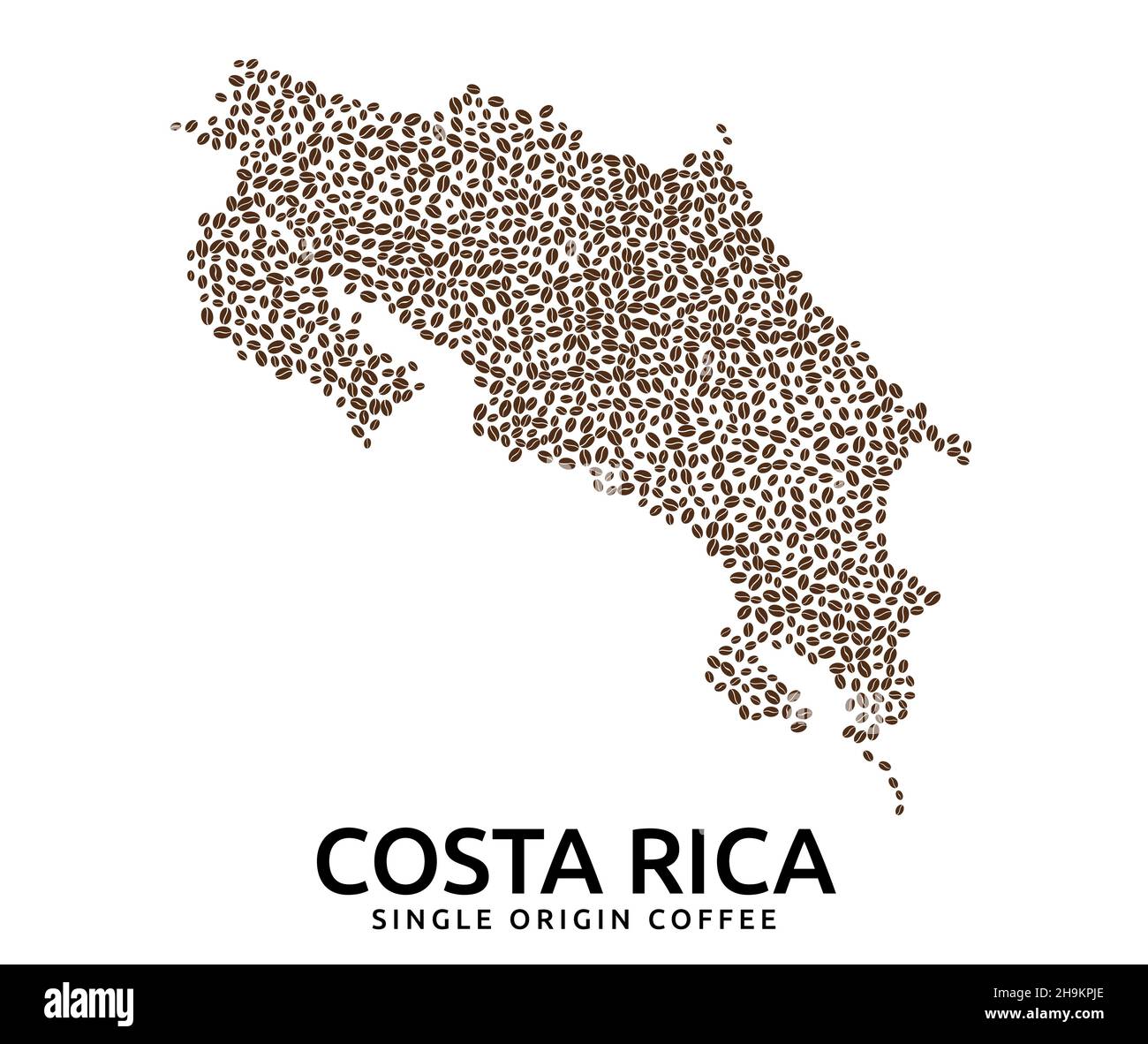 Cafe costa rica Stock Vector Images - Alamy
