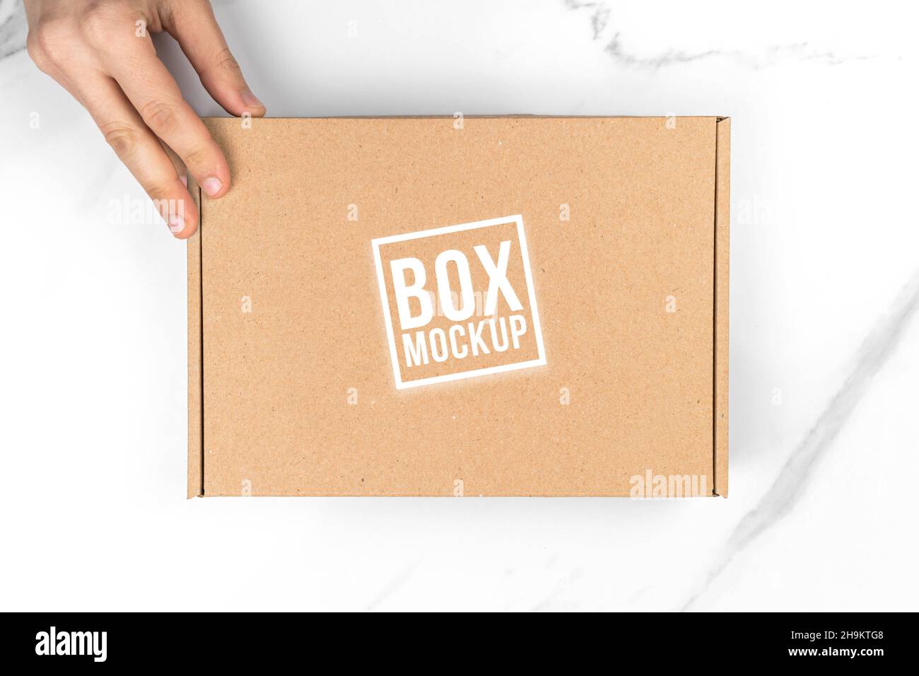 White Shipping Box Top