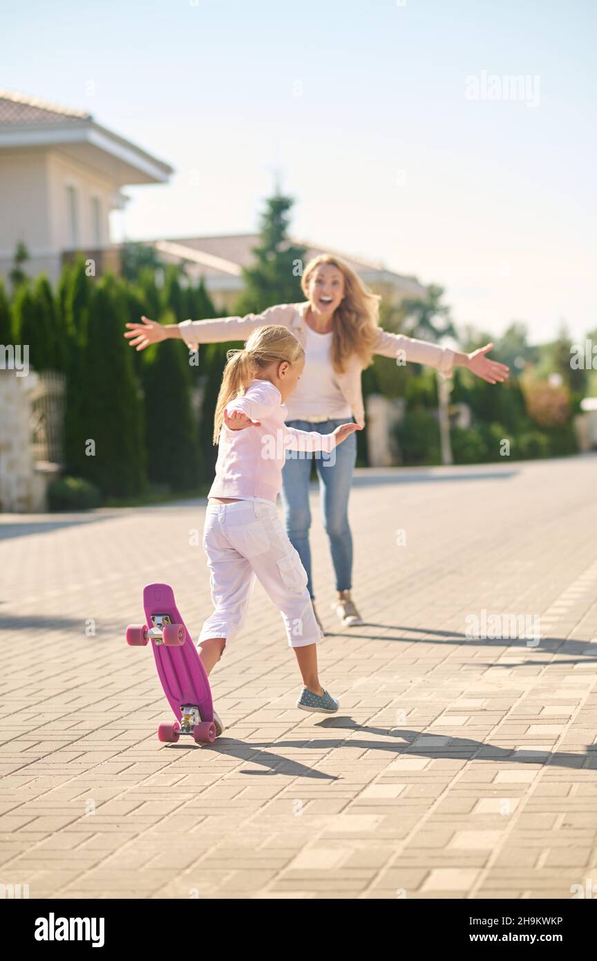 Blonde school girl not smile hi-res stock photography and images - Alamy