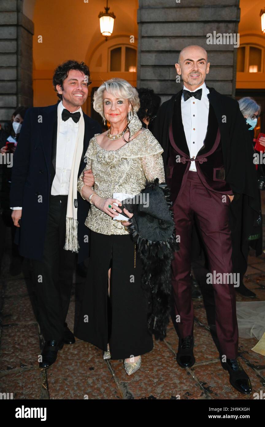 Milan, Italy. 07th Dec, 2021. Milan - Teatro alla Scala - opening night ...