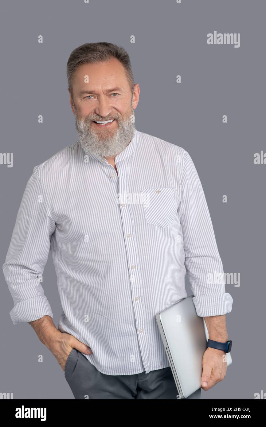 Mature bearded ceo man hi-res stock photography and images - Alamy